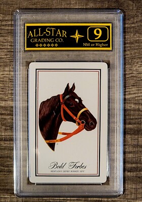 Bold Forbes 1976 Kentucky Derby Winner TDC Graded ASG NM 9 Playing Card ...