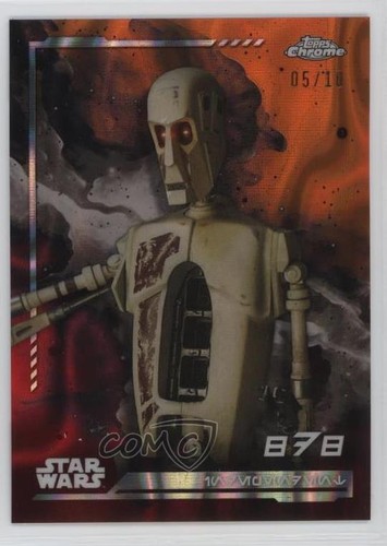 2024 Chrome Star Wars Mustafar Lava Refractor 5/10 8-D8 Torture Droid ...