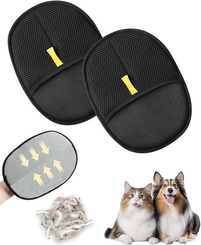 2PCS Pet Hair Removal Glove for Dogs & Cats, Magic Brush Gloves for ...