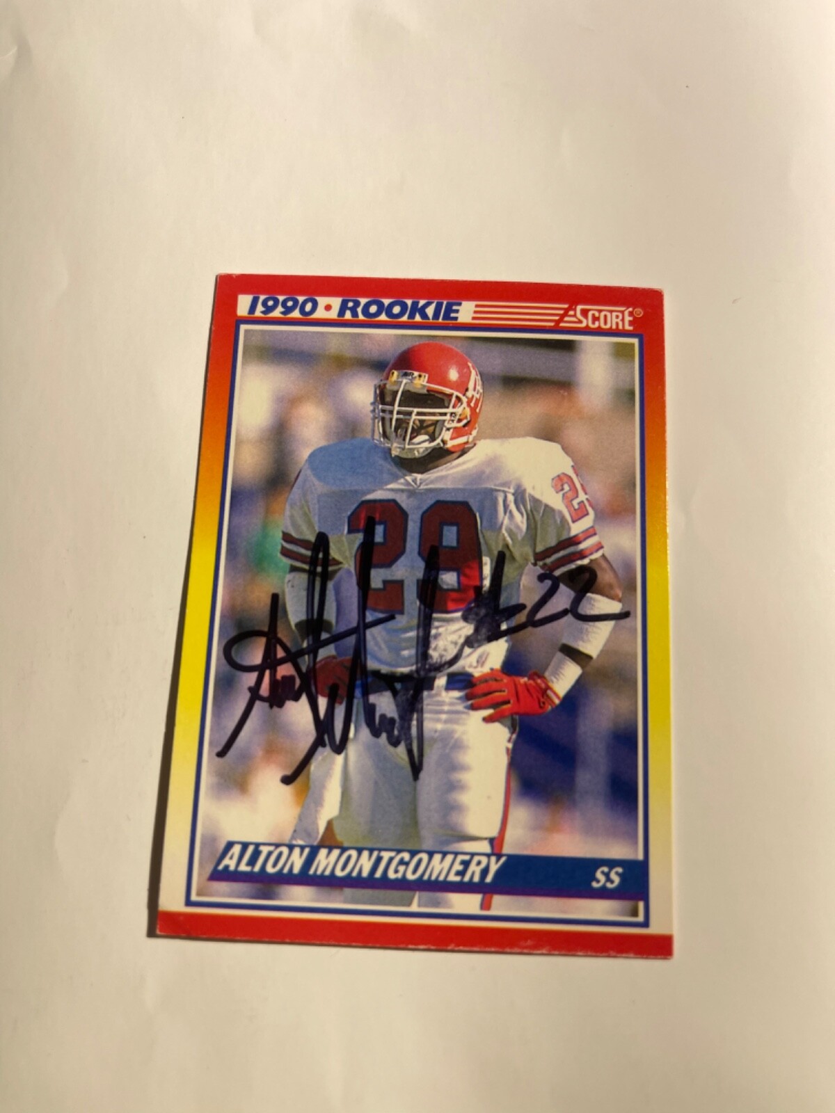 Denver Broncos ALTON MONTGOMERY Signed Card | eBay