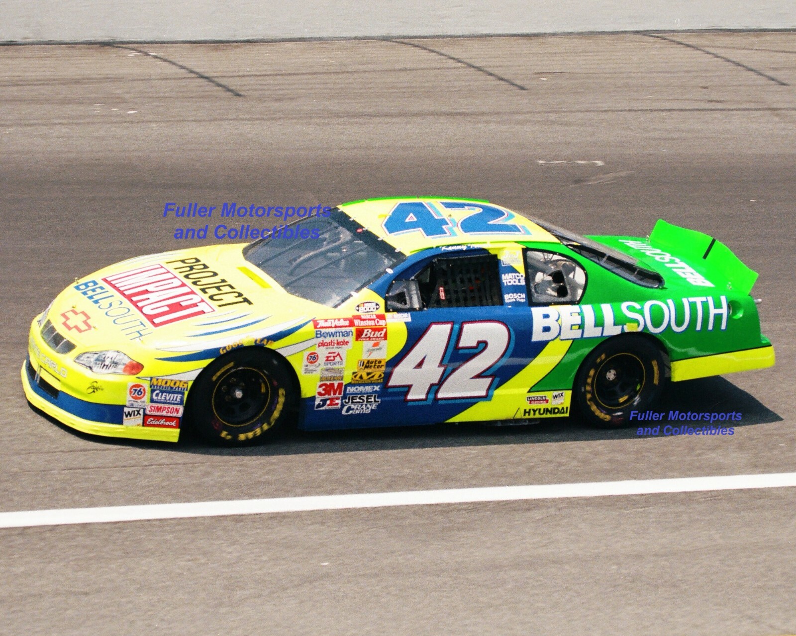 KENNY IRWIN #42 BELLSOUTH CHEVY 2000 THE WINSTON 8X10 PHOTO NASCAR CUP ...