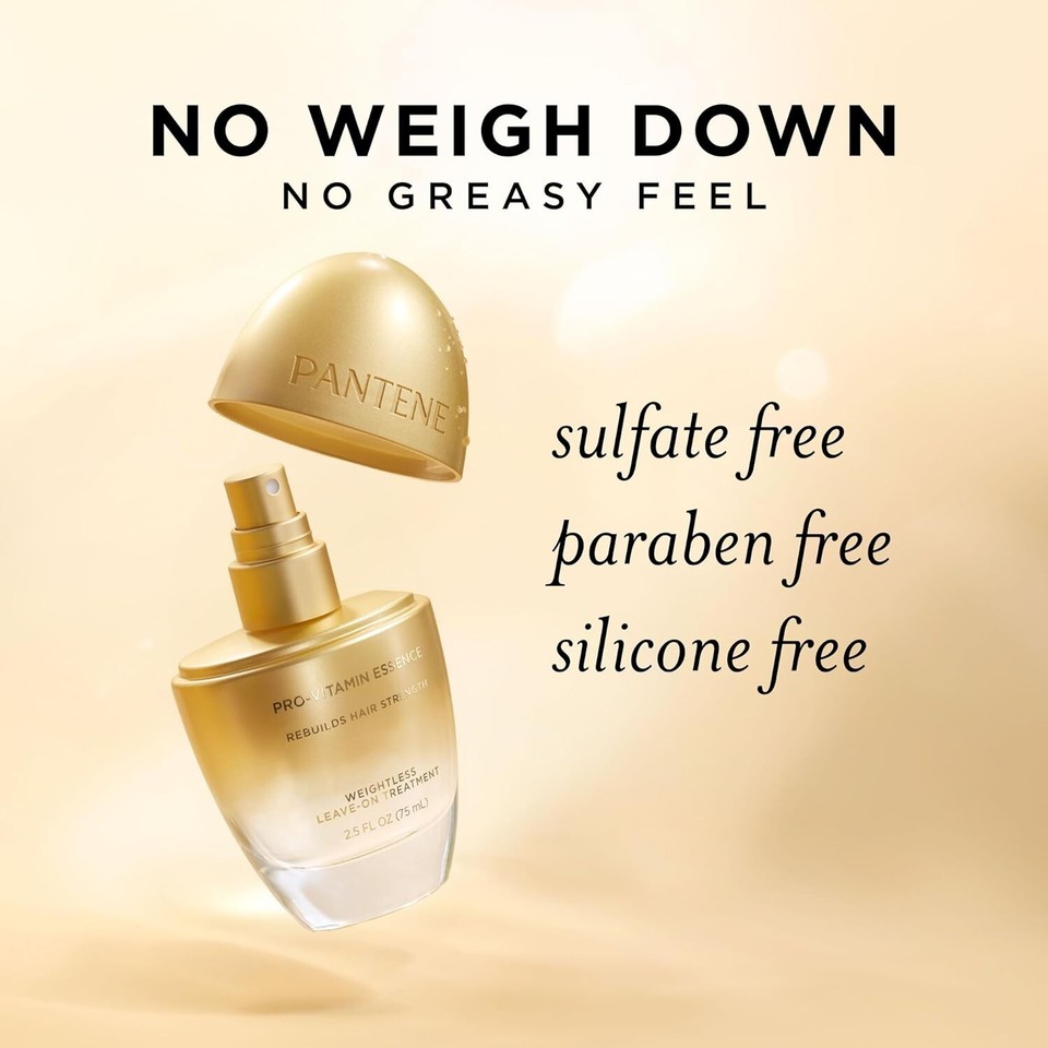 Pantene Pro-Vitamin Essence Weightless Leave-On Treatment - 2.5 Oz Open ...