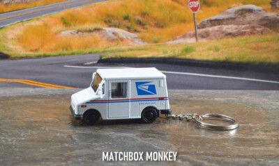 USPS LLV Postal Delivery Truck Custom Keychain Ring FOB Porte Cles ...