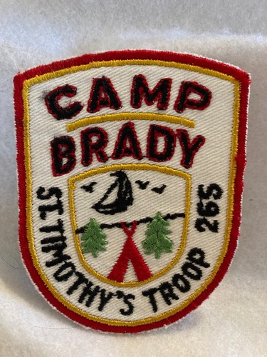 (ae3) Boy Scouts - Camp Brady - St. Timothy's Troop 265 patch | eBay