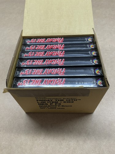 LJN Nes Nintendo Friday the 13th Factory opened case 6 Uncirculated ...