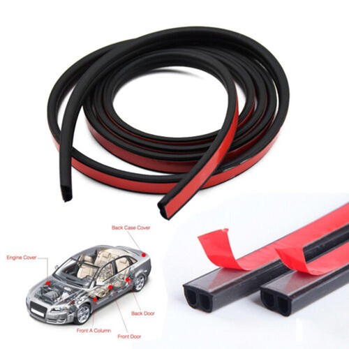 33FT 10m Modified Rubber Car Door Seal Gap Strips Hollow Edge Guard ...