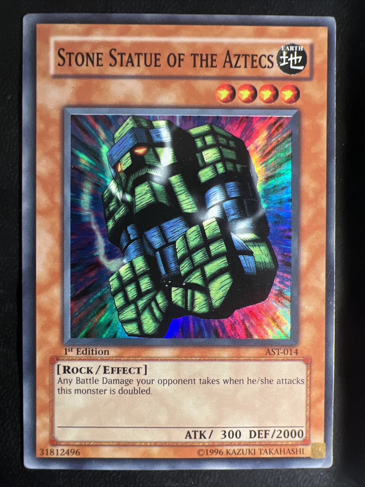 Yu-Gi-Oh! TCG Stone Statue of the Aztecs Ancient Sanctuary AST-014 1st ...