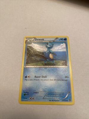 POKEMON Trading Card stage 1 Dewott HP90 Razor Shell 31/114 | eBay