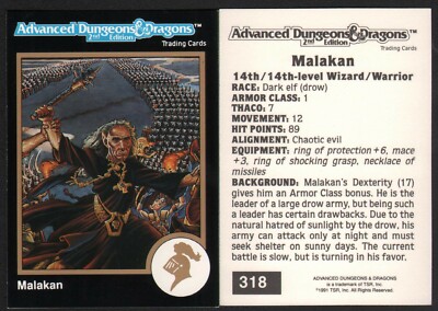 1991 TSR AD&D Gold Border RPG Fantasy Art Card #318 Dungeons & Dragons ...