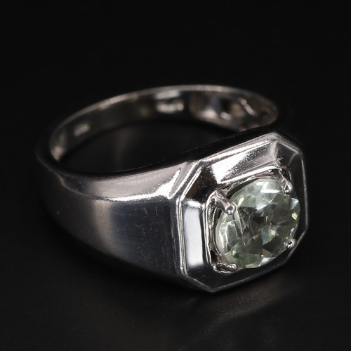 Sterling Silver - STS CHUCK CLEMENCY Prasiolite Cocktail Ring Size 9 ...