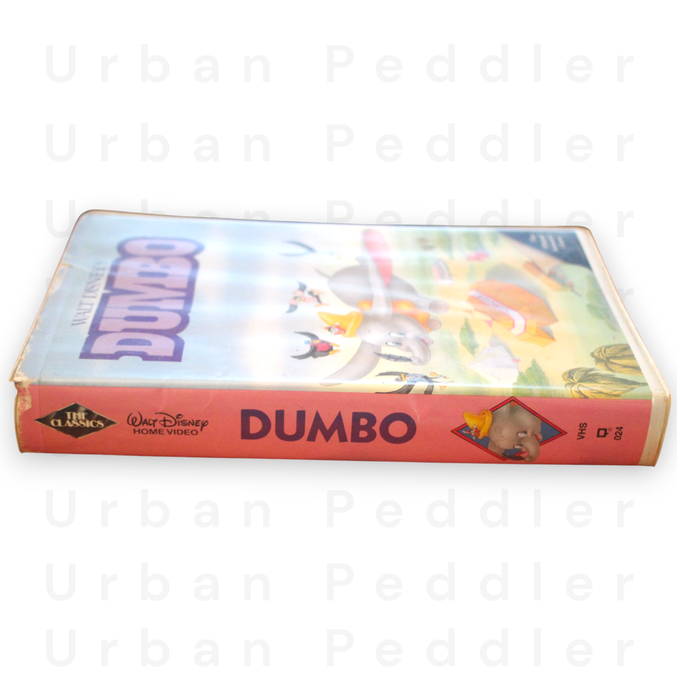 DISNEY Dumbo 1985 Black Diamond VHS Pink Spine White Clam Shell | eBay