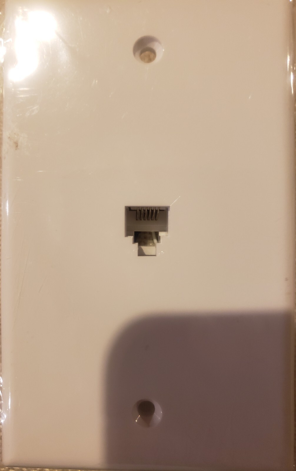 1X Modular Flush Mount Phone WALL PLATE JACK TELEPHONE Line Outlet ...