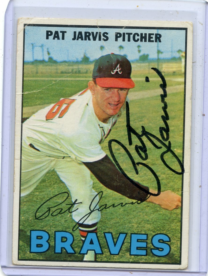 1967 TOPPS BASEBALL #57 PAT JARVIS AUTOGRAPH, ATLANTA BRAVES 022920 | eBay