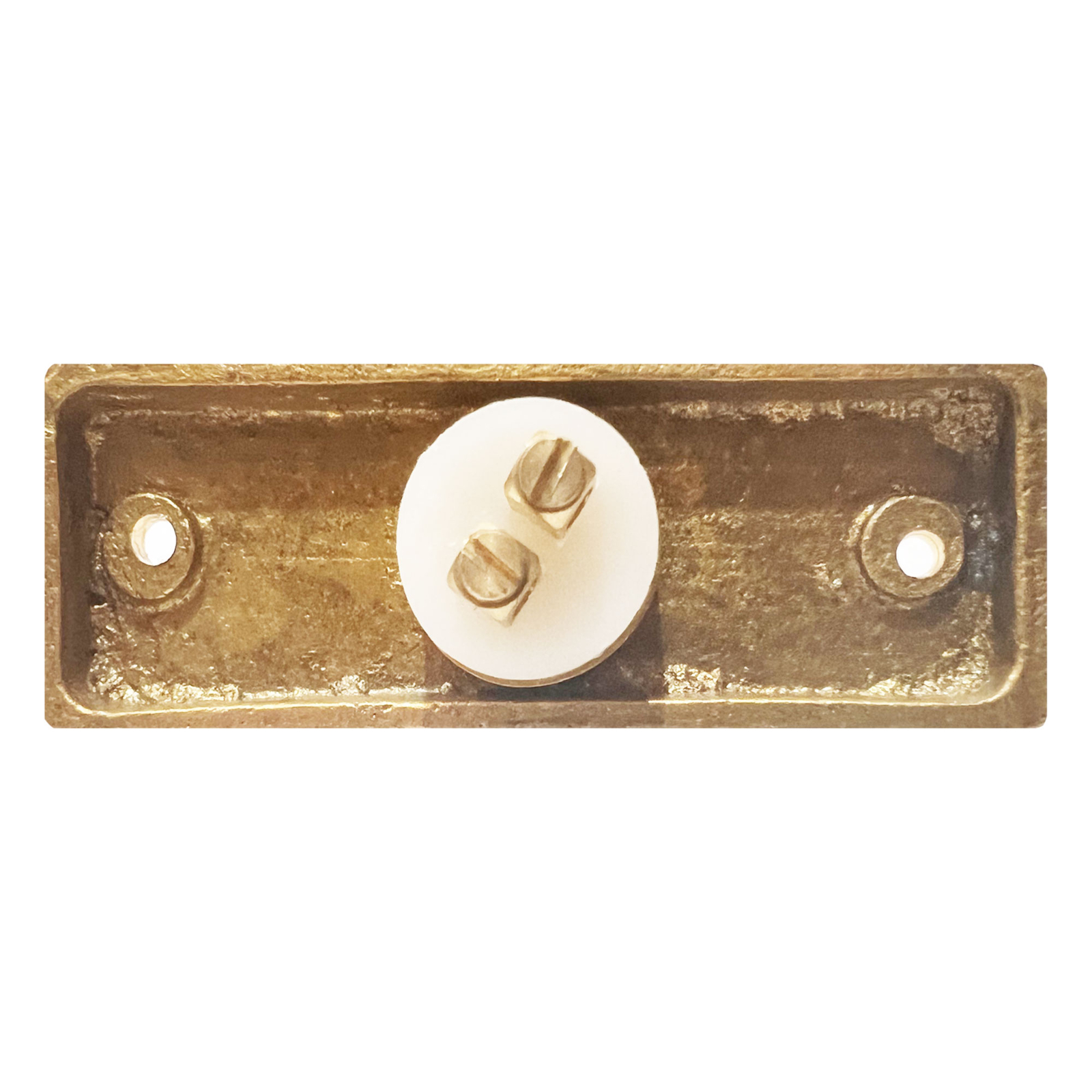 DOOR BELL PUSH BUTTON Polished Brass Traditional Front Door Porch ...