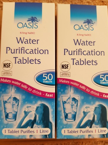 OASIS WATER PURIFICATION TABLETS OFFICIAL UK STOCK 100 tablets= 10 ...