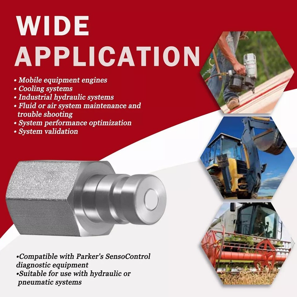 PD Steel Test Port and Diagnostic Equipment Quick Nipple 1/8" Body ...