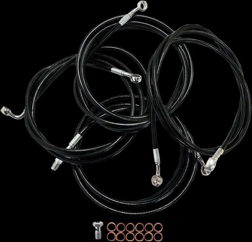 LA STD Black 15-17in Handlebar Controls Kit w ABS Harley Street Glide ...