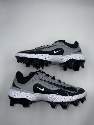 Nike Alpha Huarache Elite 4 Low MCS Grey Baseball Cleats FD6221-002 ...