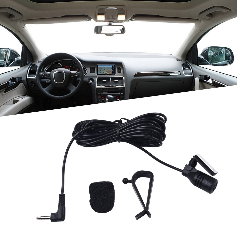 1Pcs Anti-interference External Microphone Stereo For Car Radio Phone ...