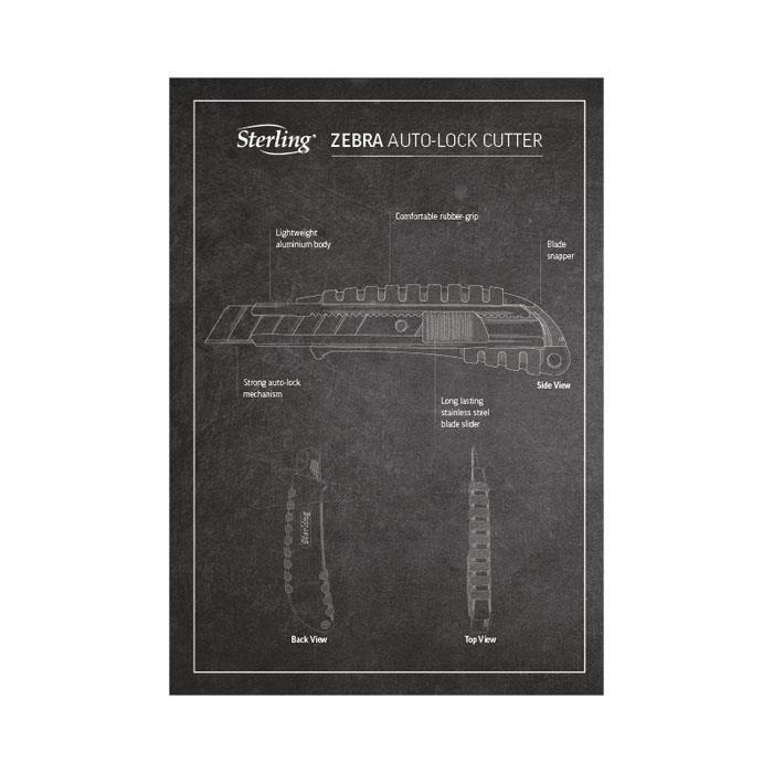Qty 2 Zebra Screw-Lock Snap Cutter 18mm with Metal Insert Sterling 580 ...