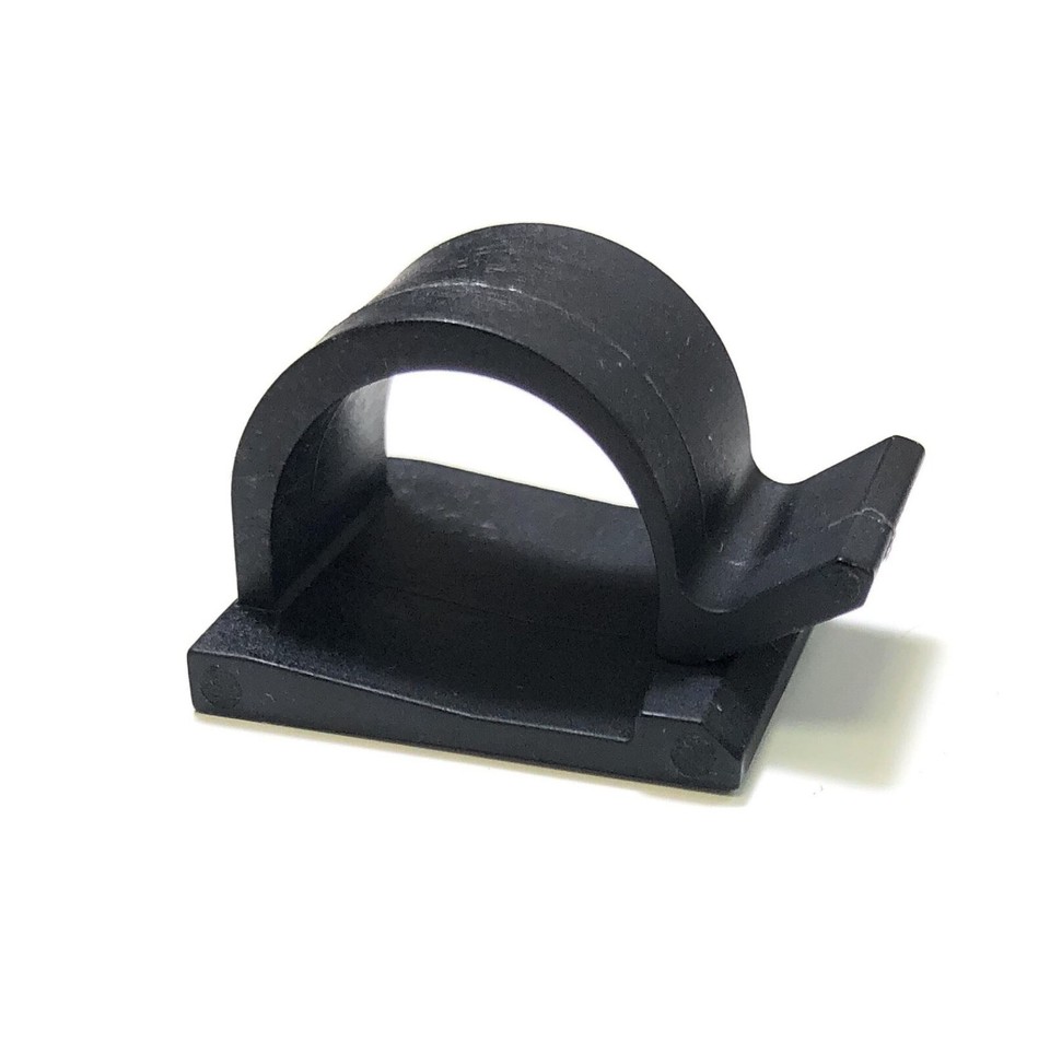 Self Adhesive Cable Clips Mounts Wire Conduit Tubing Nylon Sticky Pads ...