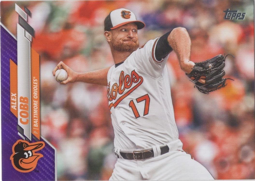2020 Topps Series Two Alex Cobb Purple #656 | eBay