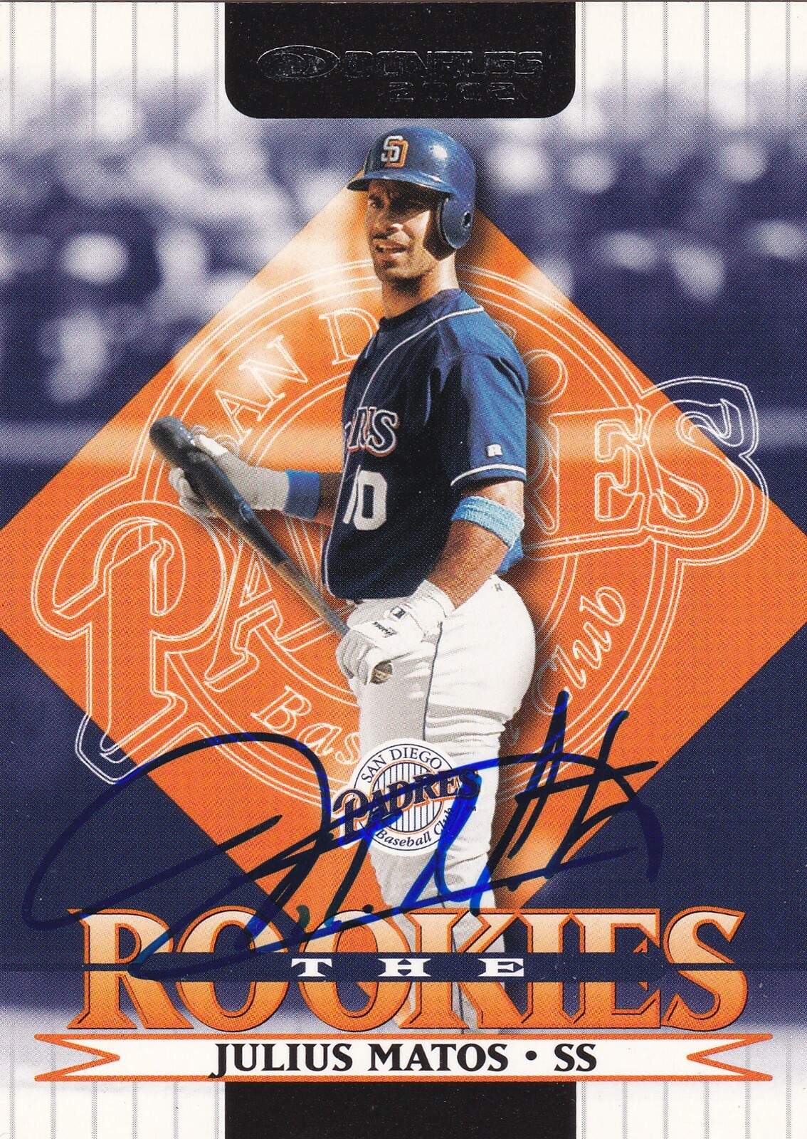 JULIUS MATOS SAN DIEGO PADRES SIGNED DONRUSS BASEBALL CARD KANSAS CITY ...