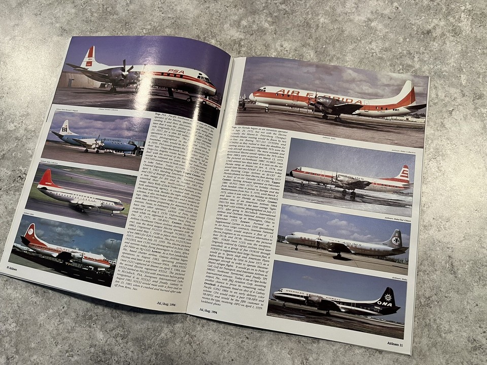 Airliners Magazine Jul/Aug 1994, LOCKHEED ELECTRA ISSUE! | eBay