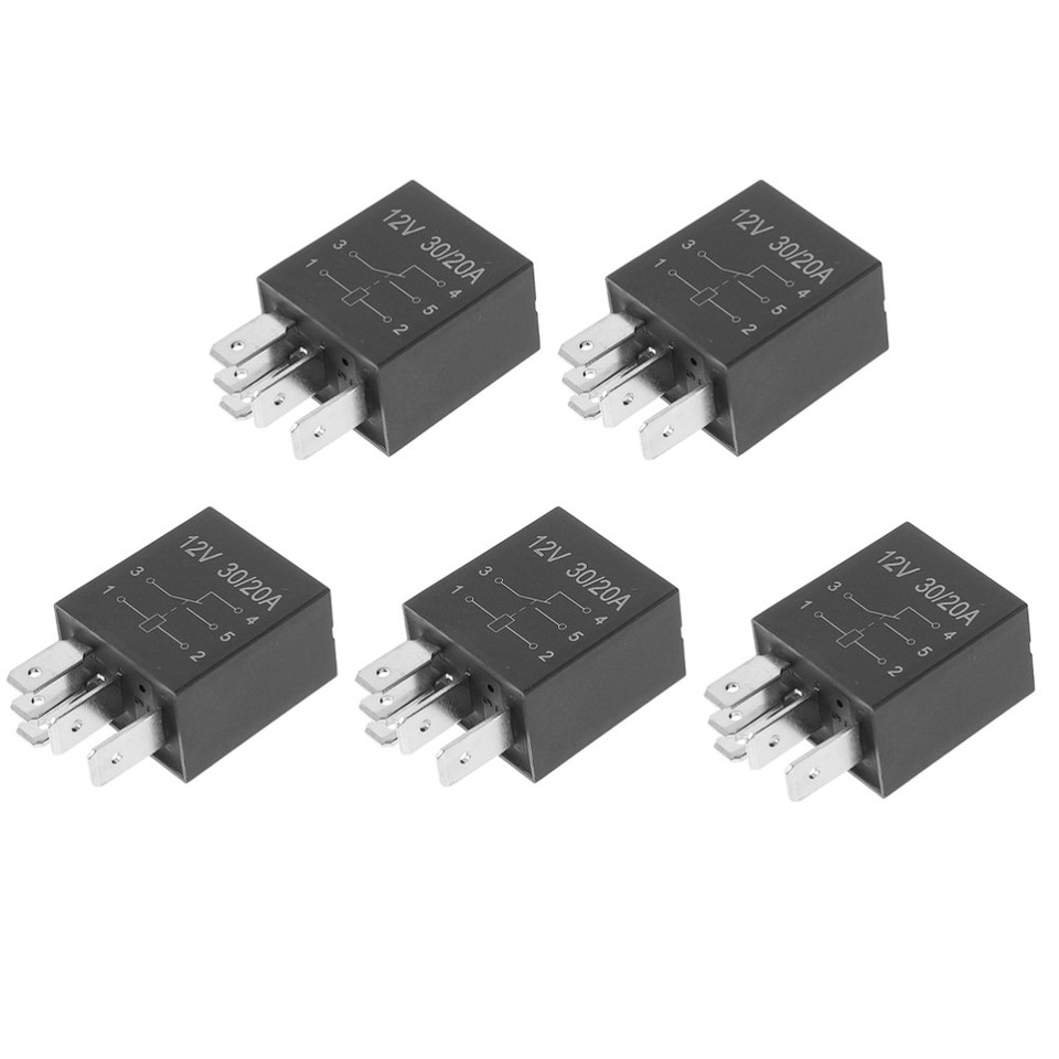 5 Pcs Automotive Relay Starter Electronic Automobile Relays Car Motor ...