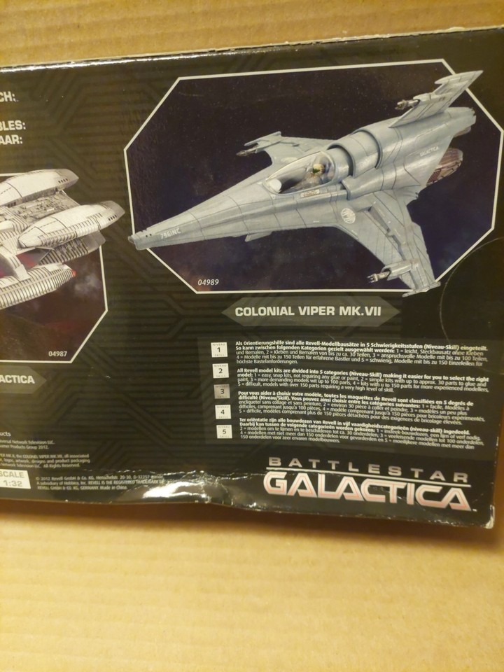 Revell Battlestar Galactica Colonial Viper Mk 2 1/32 Scale Model Kit ...