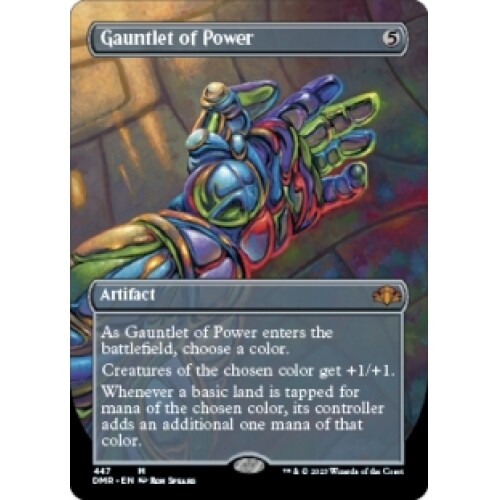 GAUNTLET OF POWER (BORDERLESS) X4 Dominaria Remastered Magic MTG MINT ...
