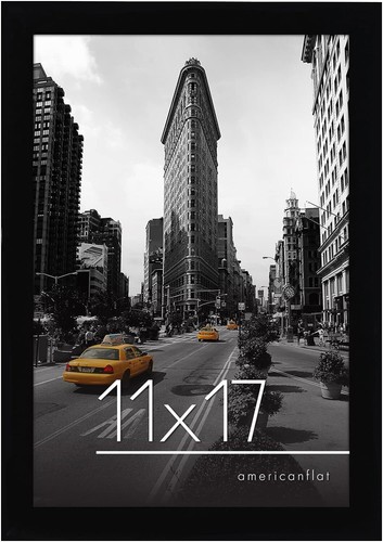 Americanflat 11x17 Picture Frame in Black - Legal Sized Paper Display ...
