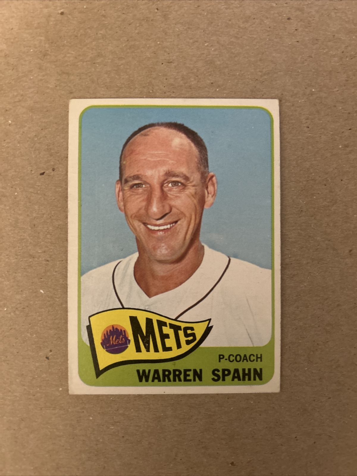 1965 Topps Baseball Warren Spahn New York Mets Card #205 | eBay