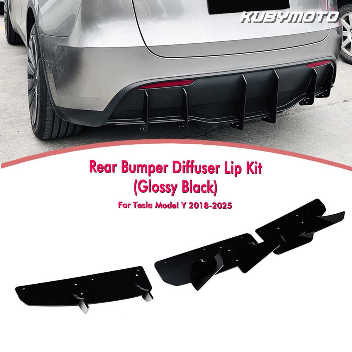 FOR 2025-2026 TESLA Model Y Juniper Dry Carbon Fiber Rear Bumper Tesla ...