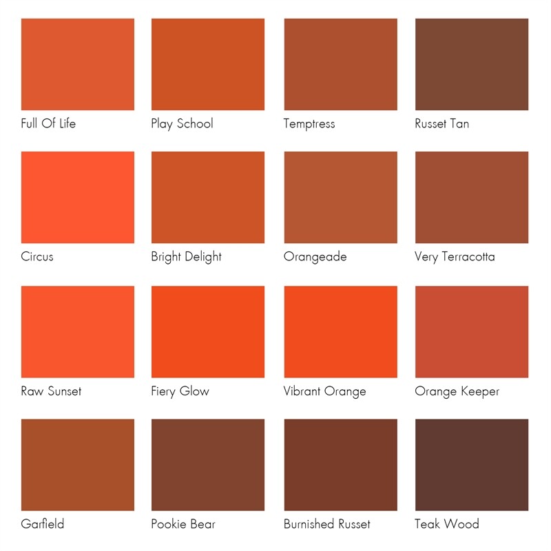 Burnt Orange Paint Color Sample Request A Paint Color Swatch