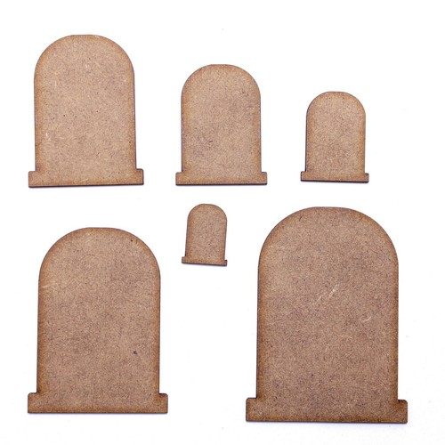 Gravestone Craft Shape, 2cm to 20cm. 2mm MDF Wood. Halloween, Grave ...