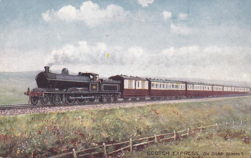 AK L&N.W.R.Scotch Express on shap summit Dampflock Eisenbahn | eBay