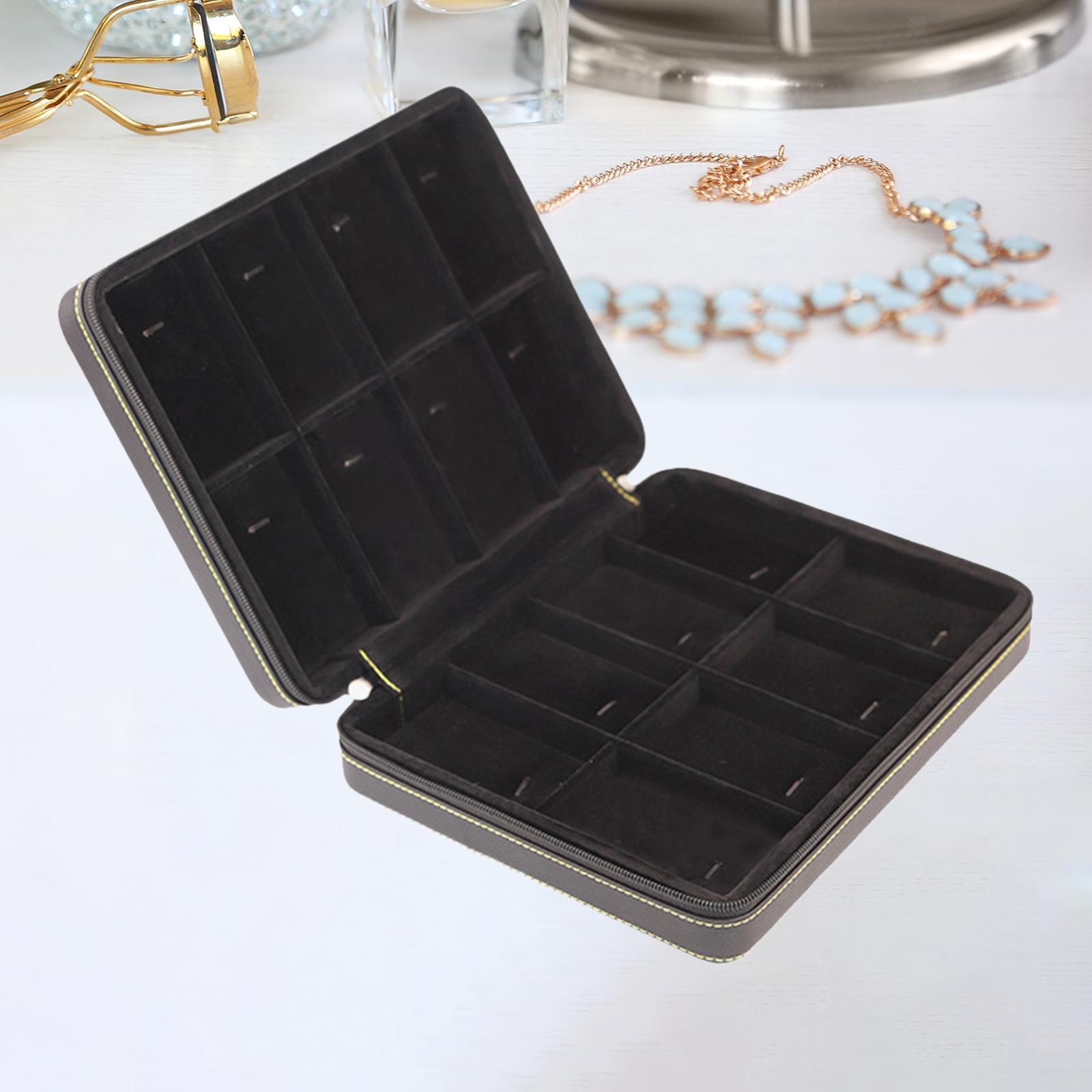 Jewelry Display Case Necklace Pendant Container with Zipper Jewellery ...