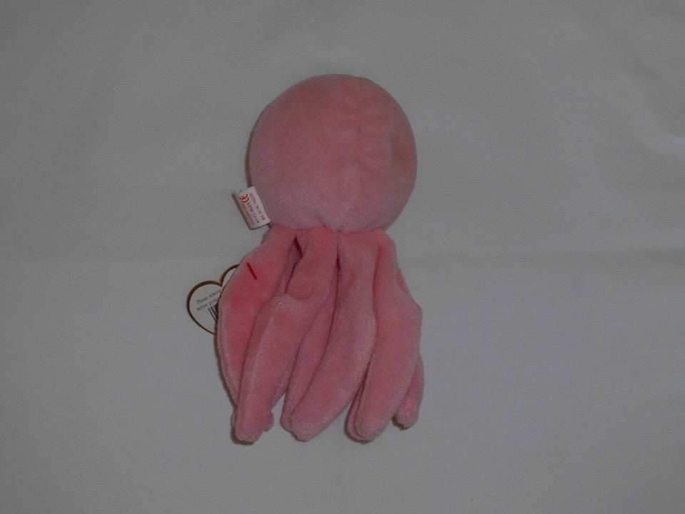 RARE Retired Ty Original Beanie Baby Inky 1993 Pink Octopus | eBay