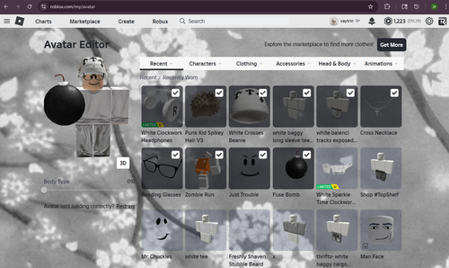 Roblox Account with 1.2k robux and Limiteds/clockwork/17+ account | eBay