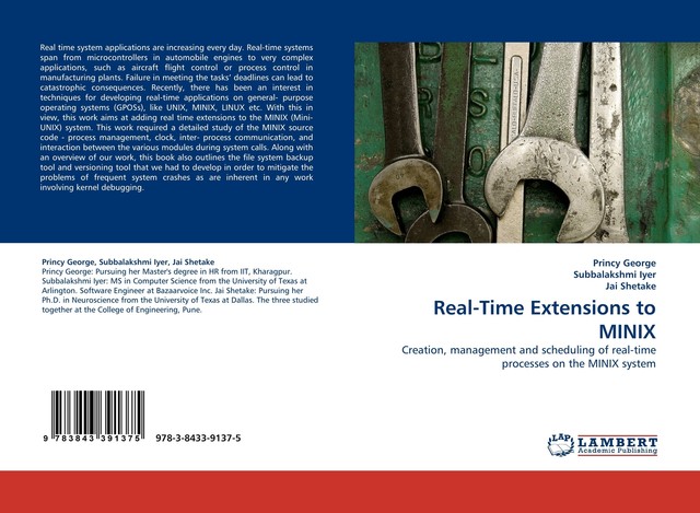 Real-Time Extensions to Minix von Princy George (2011, Taschenbuch ...