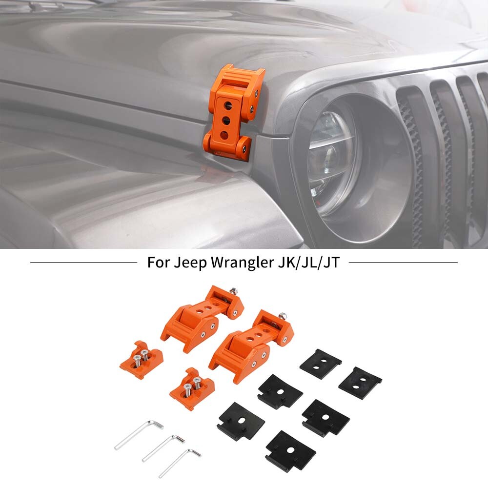 Cooling Fans & Kits For Jeep Wrangler Black Aluminum Locking Hood Latch ...