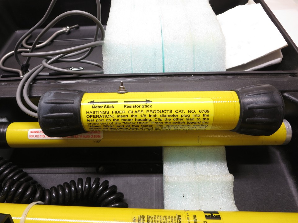 Hastings 6702 Phase Tell Digital Voltage Phasing Meter 0-40Kv w/ 6769 ...