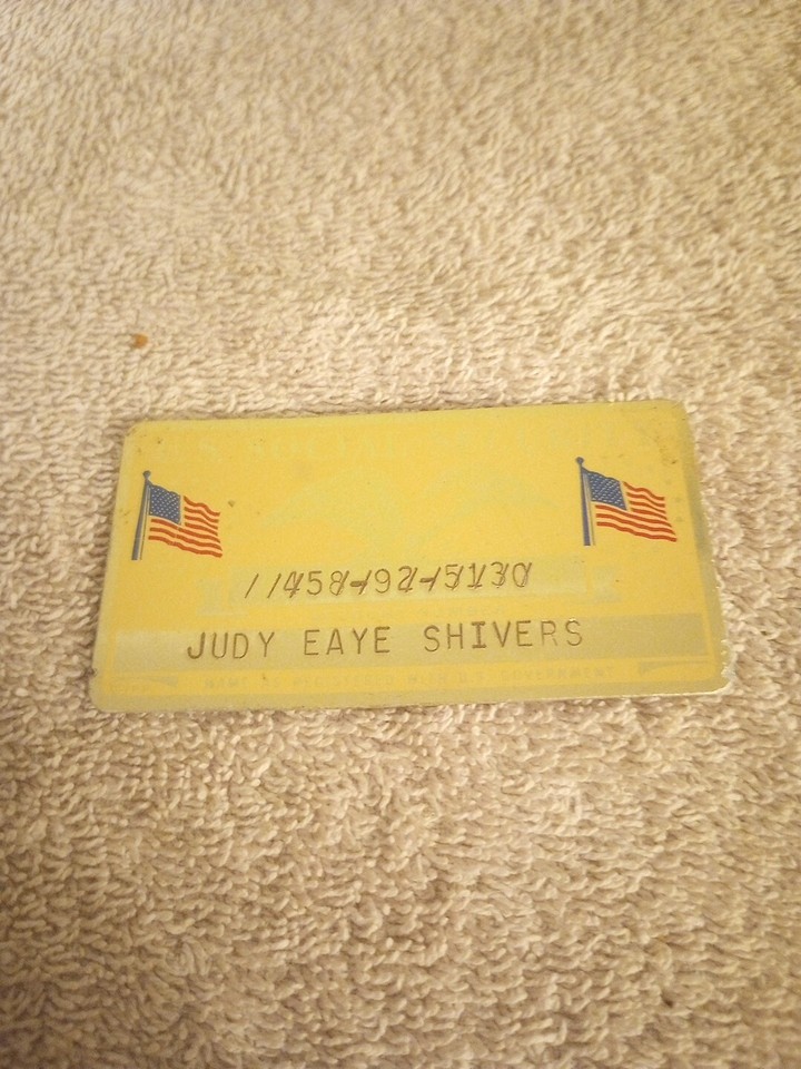 Vintage Gold Plated Brass US Social Security Card American Flags | eBay