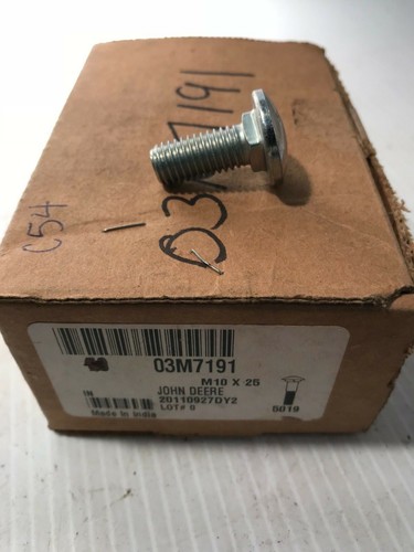 03M7191 GENUINE John Deere BOLT M10 x 25 Replaces 03M7084 | eBay