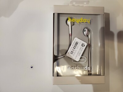HeyDay wired earbuds mic and remote rose gold and white | eBay