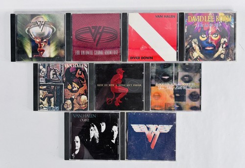 Lot Of Nine Vintage VAN HALEN and DAVID LEE ROTH CD’s | eBay