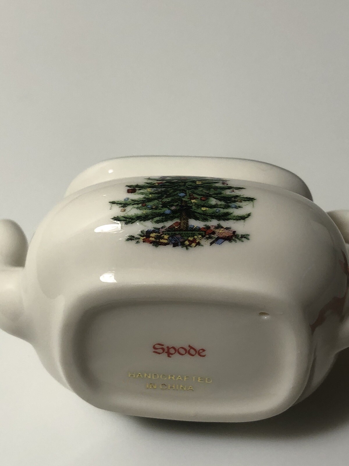 SPODE CHRISTMAS TREE TEAPOT ORNAMENT MINT CONDITION HARD TO FIND IN ...