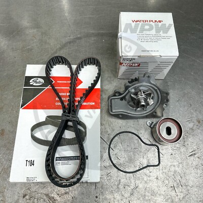 Gates Race T184 Timing Belt Water Pump & OEM Tensioner For Honda B18B1 ...