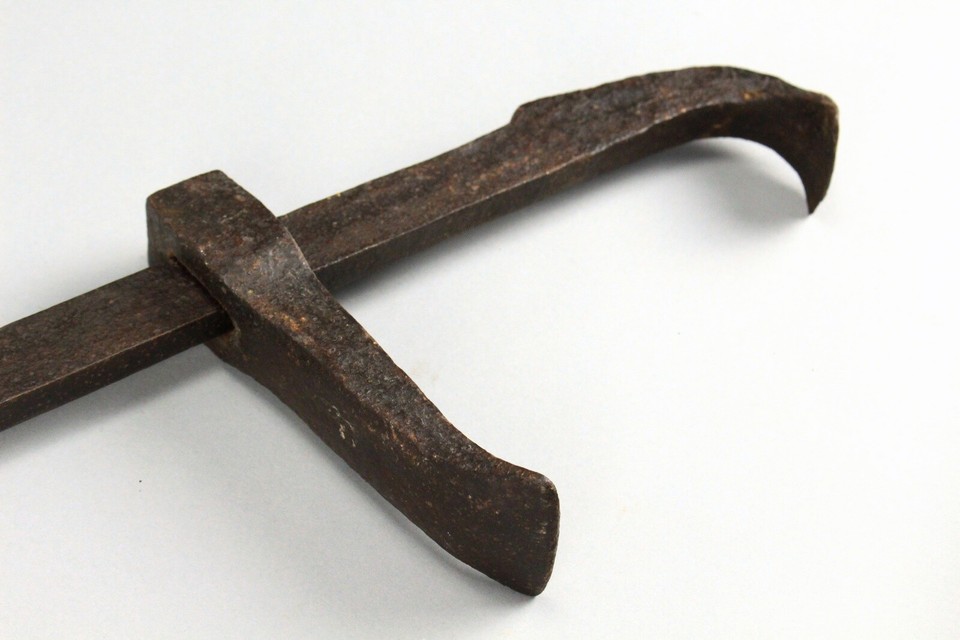 =Antique 18/19th c Wrought Iron Cooper's Hooping Tool Hoop Dog Barrel ...